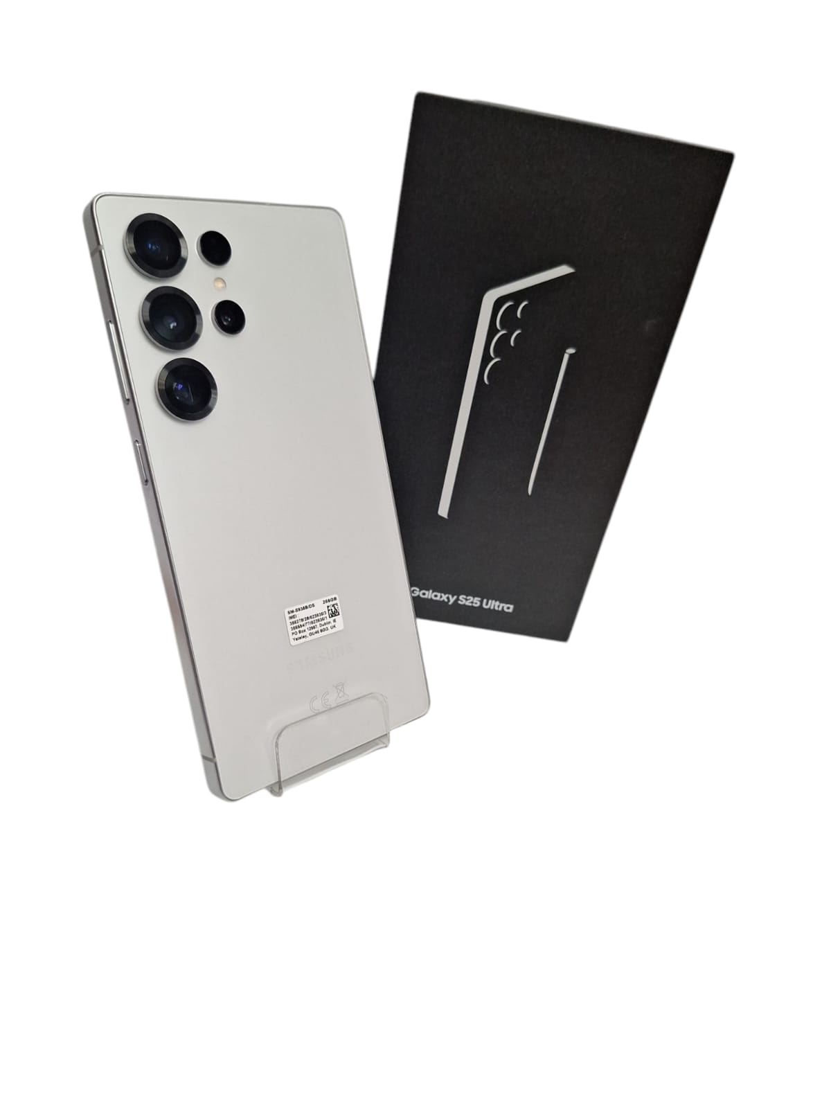 Telefon mobil Samsung S25 Ultra TITANIUM WHITESILVER, Memorie 256 GB ...