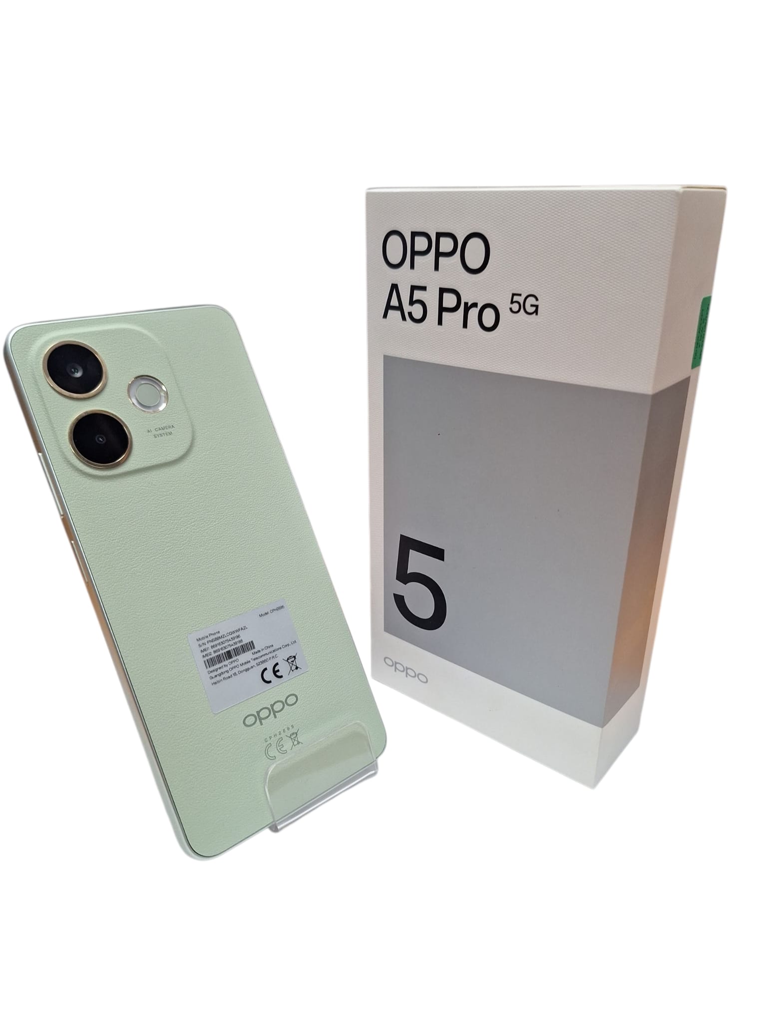 Telefon mobil Oppo A5 Pro 5g OLIVE GREEN, Memorie 256 GB, Stare Foarte ...