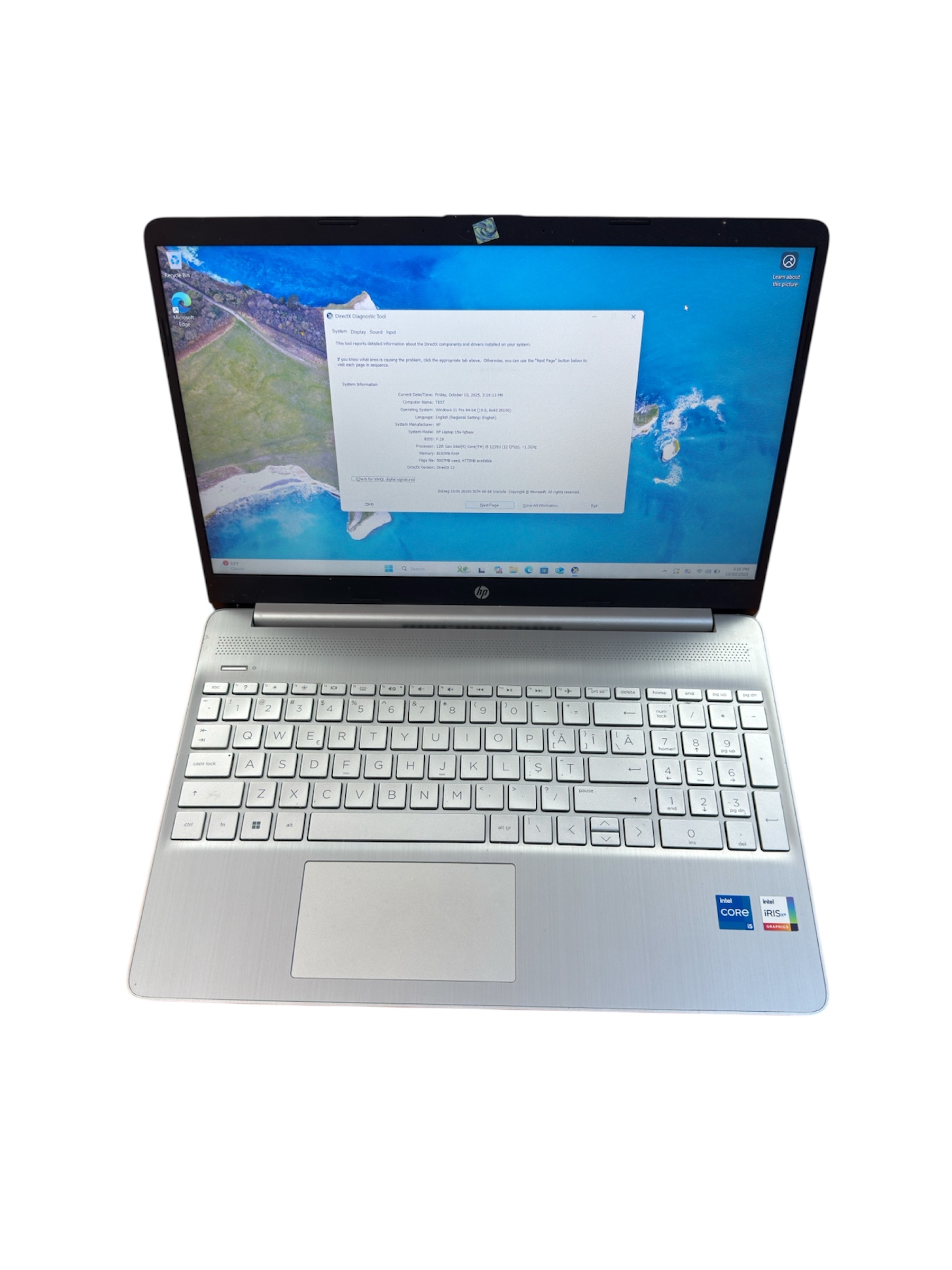 Laptop, Hp, 15S-FQ5XXX, Intel I5-1235u - 1.3 Ghz, 8 GB DDR4, Intel Iris ...