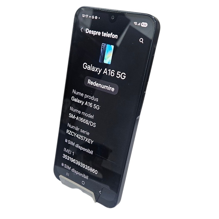 Telefon mobil Samsung A16 5g BLUE BLACK, Memorie 128 GB, Stare Foarte ...