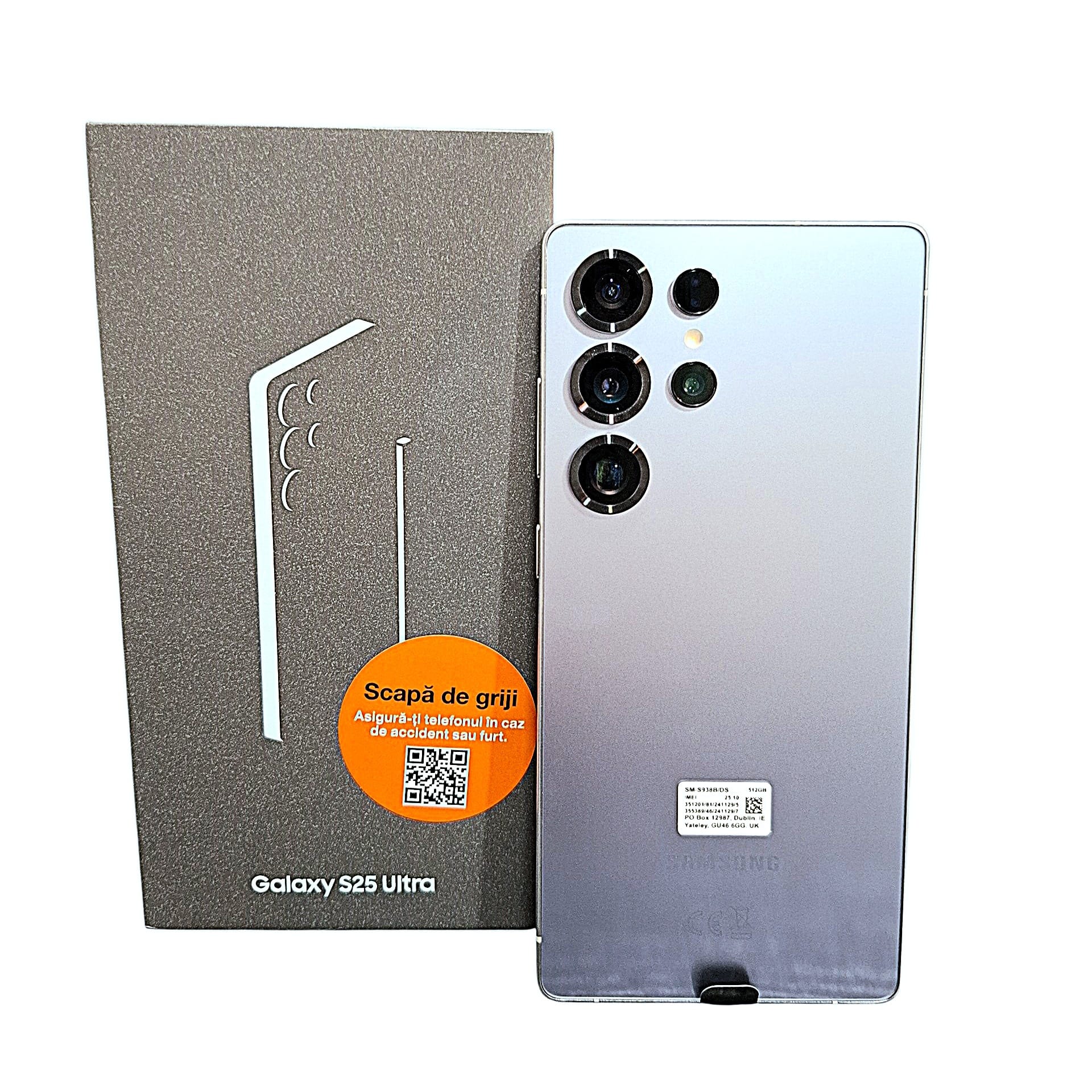 Telefon mobil Samsung S25 Ultra Silverblue, Memorie 512, Stare Ca nou ...